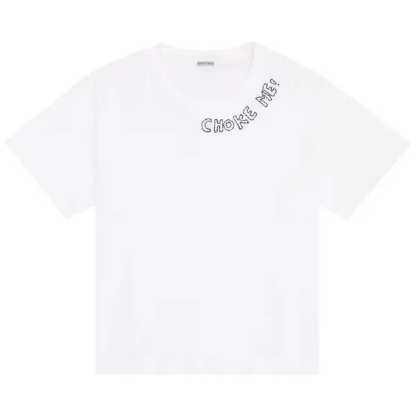 GLASS CYPRESS Choke Me T-shirt - White