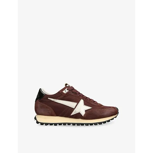GOLDEN GOOSE Running Marathon Suede And Fabric Trainers