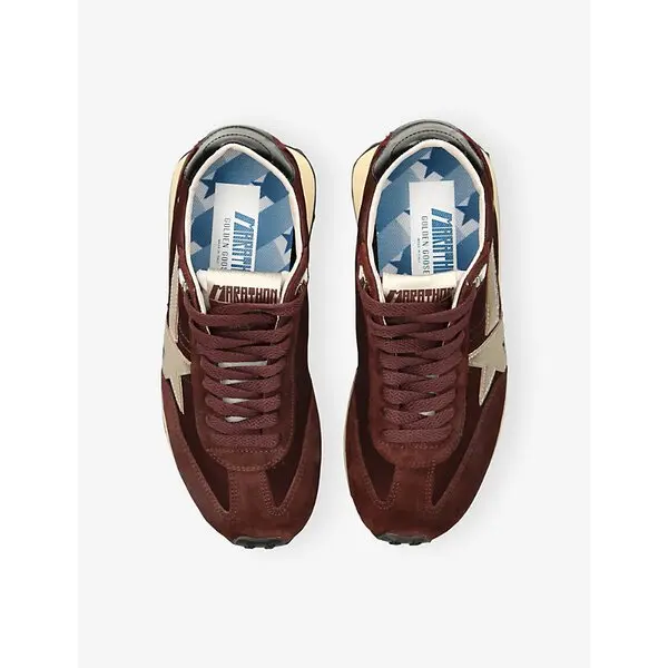 GOLDEN GOOSE Running Marathon Suede And Fabric Trainers