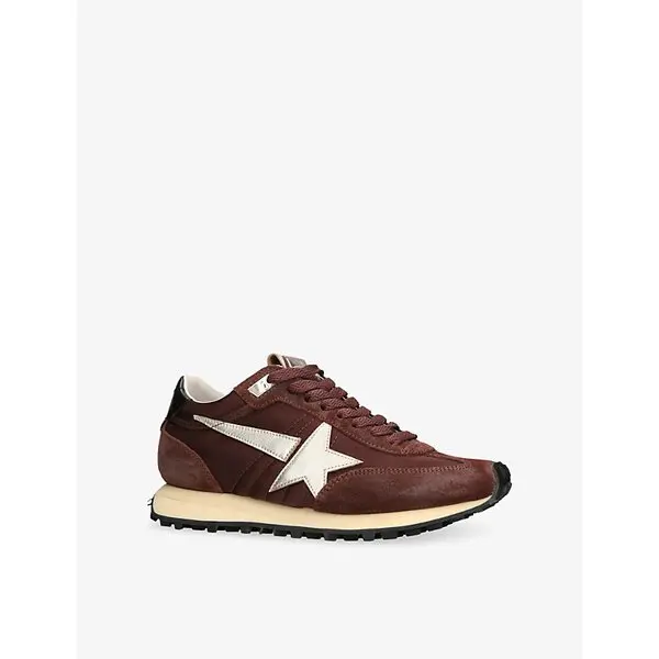 GOLDEN GOOSE Running Marathon Suede And Fabric Trainers