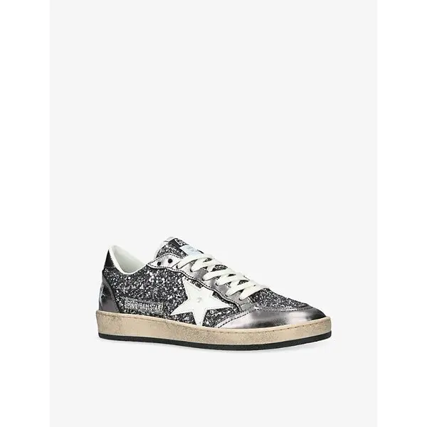 GOLDEN GOOSE Ball Star Leather Trainers - Grey/m.cmb