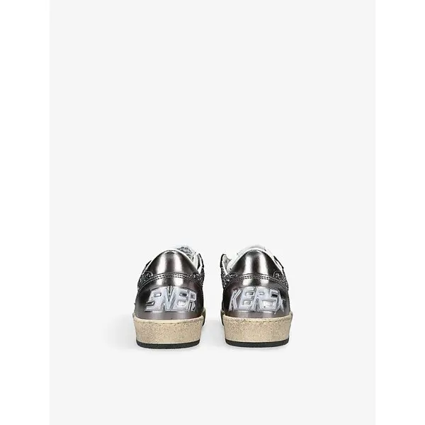 GOLDEN GOOSE Ball Star Leather Trainers - Grey/m.cmb