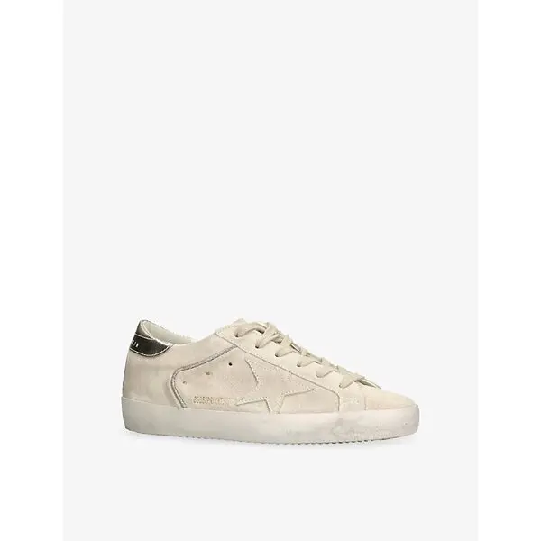 GOLDEN GOOSE Superstar Suede Trainers - Beige Comb