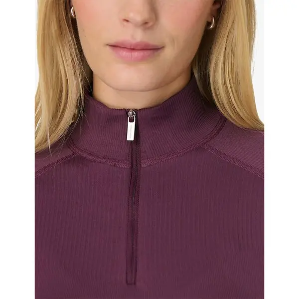Sweaty Betty Ribbed Chevron Half-zip Ski Top