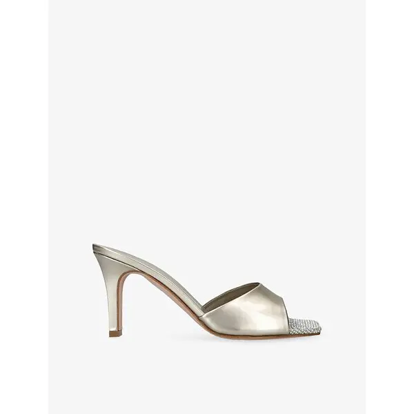 GINA Yasmin Metallic Finish Mules