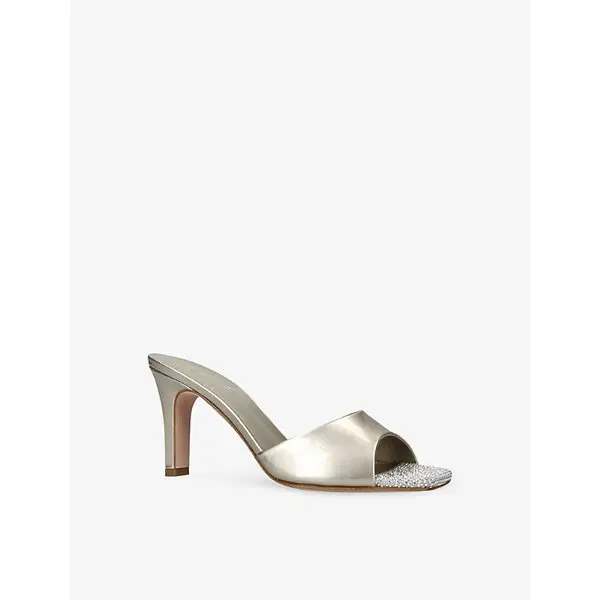 GINA Yasmin Metallic Finish Mules