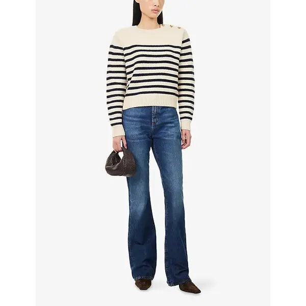 FRAME The Mariner Striped Wool Jumper