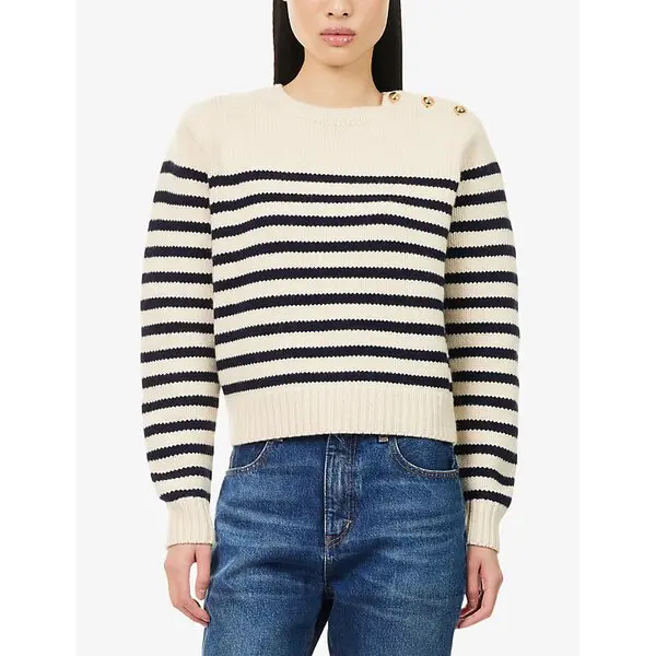 FRAME The Mariner Striped Wool Jumper