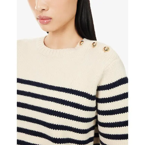 FRAME The Mariner Striped Wool Jumper