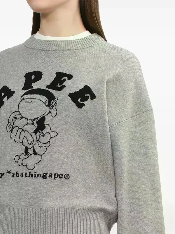 AAPE BY *A BATHING APE Crew-neck Graphic Sweater