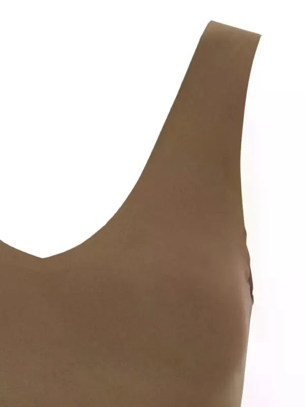 Chantelle V-neck Padded Bra - Brown