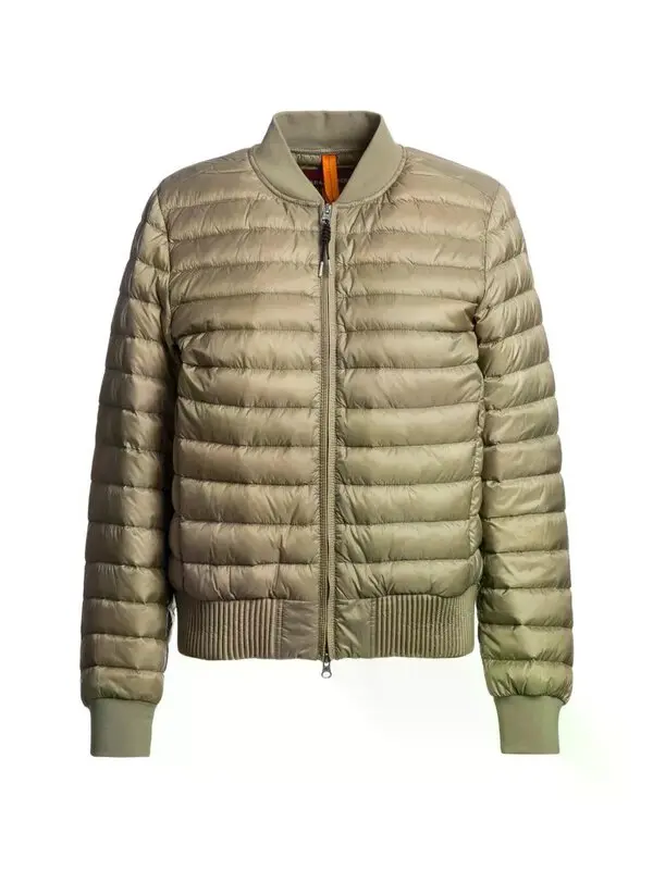 PARAJUMPERS Leila Ribbed Bomber Jacket - Neutrals