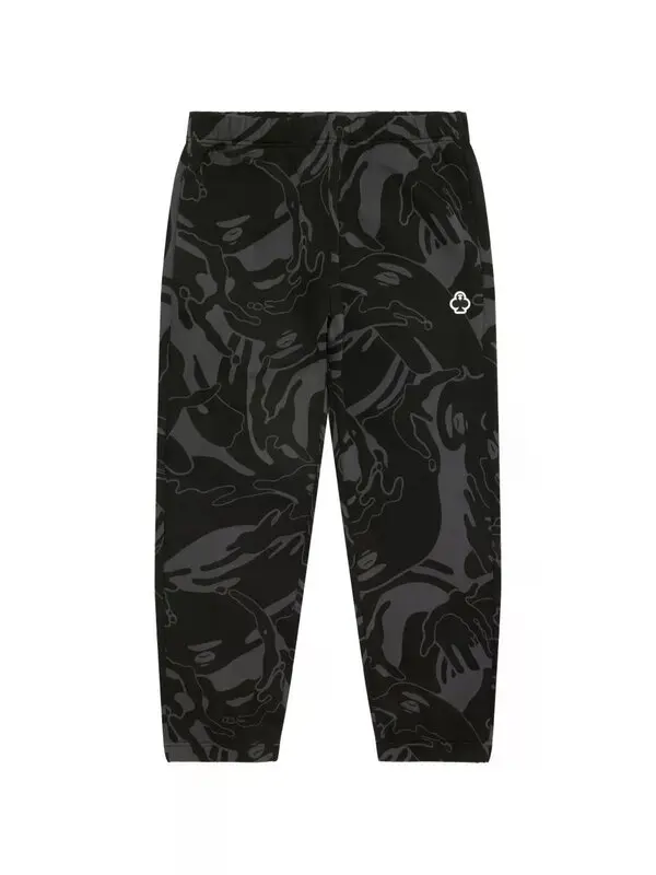 AAPE BY *A BATHING APE Moonface Camo Track Pants - Black