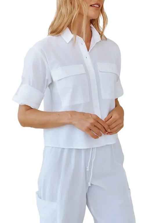 Bella Dahl Short Sleeve Utility Button-up Shirt