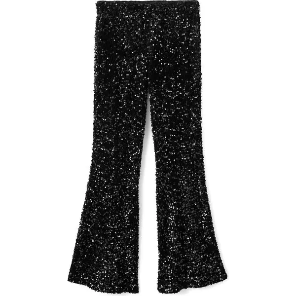 Mango Sequin Flare Jeans