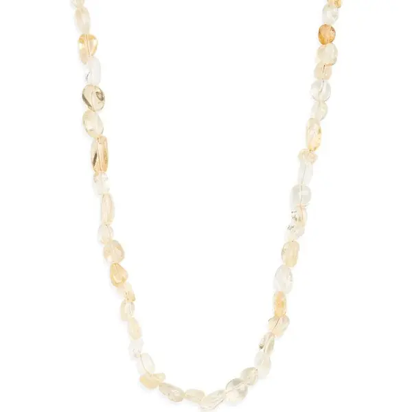 KIARA BY KI-ELE Citrine Stone Necklace - Gold