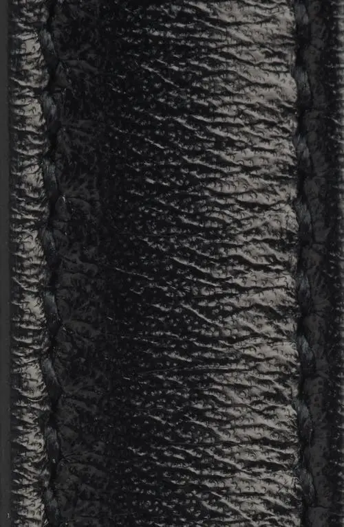 Saint Laurent Monogram Keeper Leather Skinny Belt - Nero