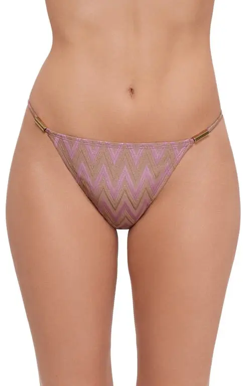 Steve Madden Beaded Strap Bikini Bottoms - Orchid