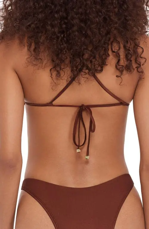 Steve Madden O-ring Bikini Top - Oak Brown