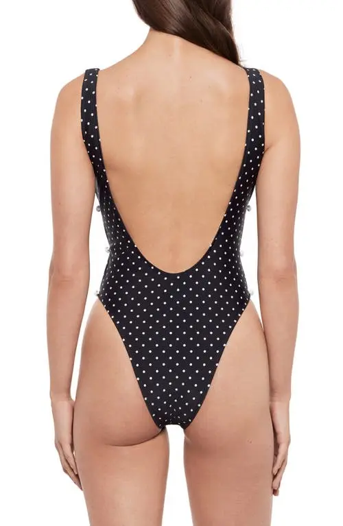 Steve Madden Side Cutout Open Back One-piece Swimsuit