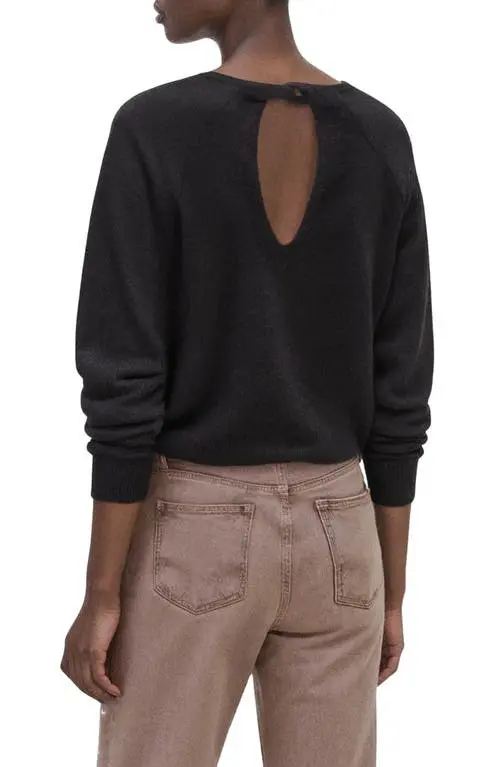 Mango Open-back Fine-gauge Sweater