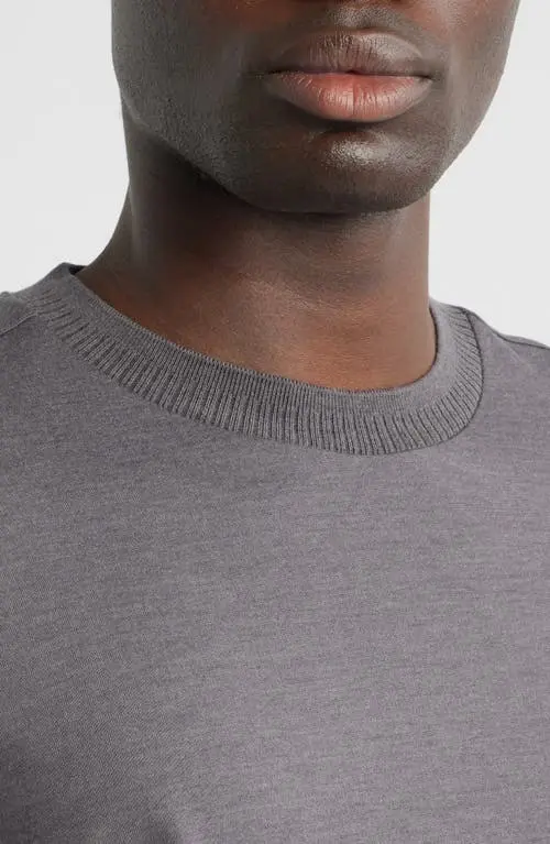 BOSS Taut Crewneck Top - Medium Grey
