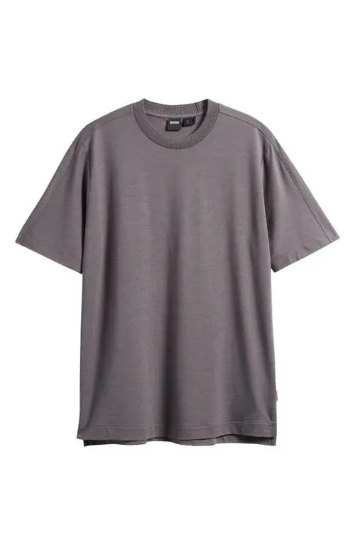 BOSS Taut Crewneck Top - Medium Grey
