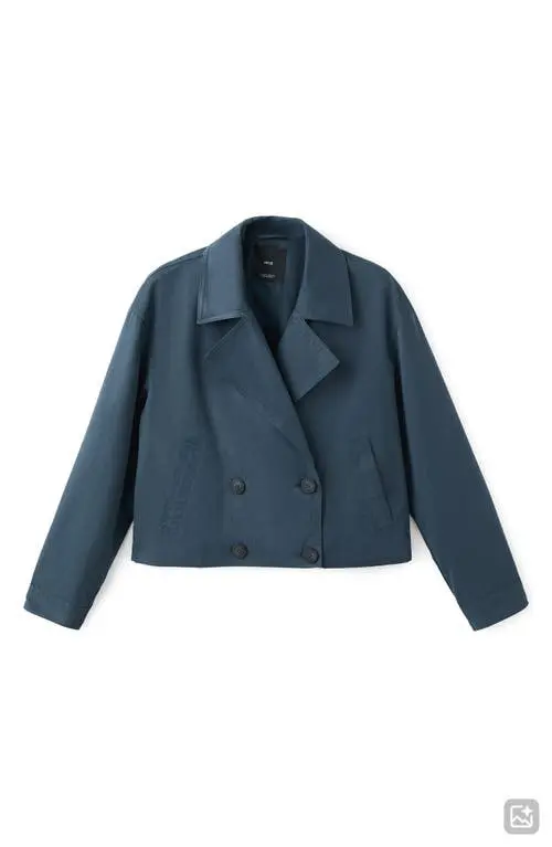 Mango Double-breasted Cropped Jacket