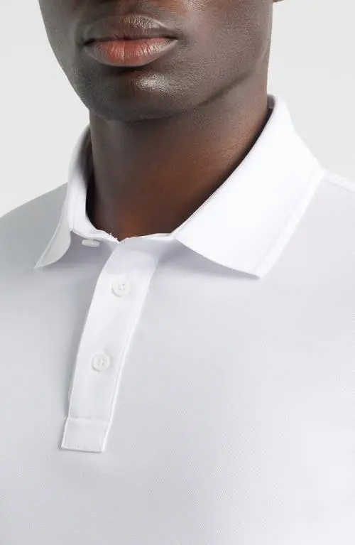G/fore Essential Performance Piqué Golf Polo - Snow