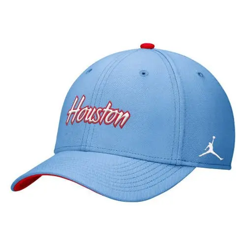 JORDAN BRAND Houston Cougars Dri-fit Rise Flex Hat - Light Blue