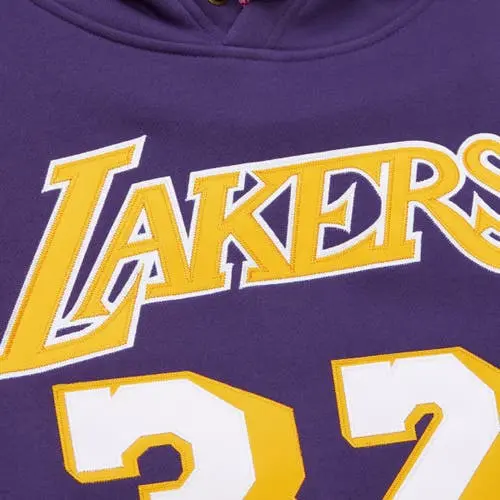 Mitchell & Ness Magic Johnson Los Angeles Lakers Name & Number Hoodie By - Purple