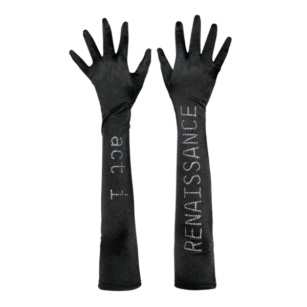 BEYONCE Renaissance Crystal Gloves - Black