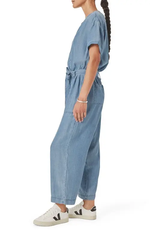 Splendid Rayanne Tie-waist Chambray Jumpsuit