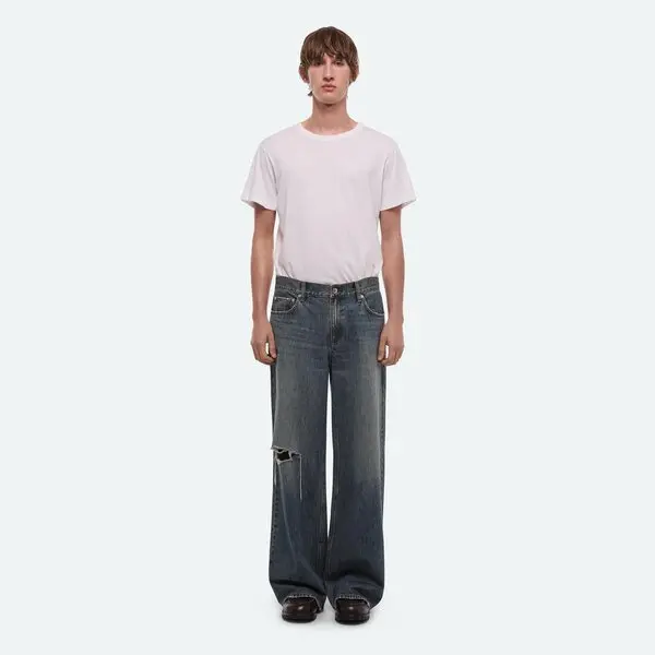 Helmut Lang Destroyed Low-rise Jeans