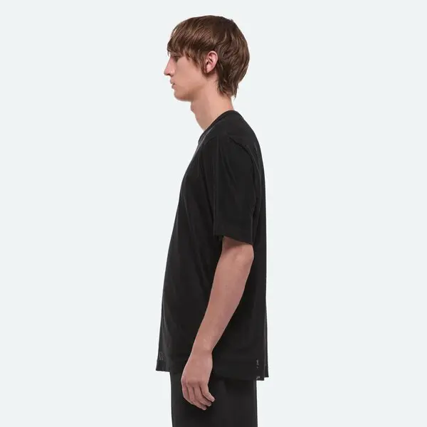Helmut Lang Mesh Layered Tee - Black