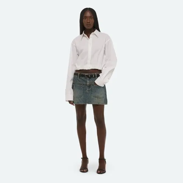 Helmut Lang Denim Mini Skirt