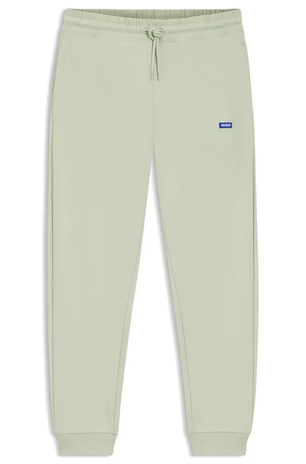Hugo Cotton-terry Sweatpants With Logo Patch