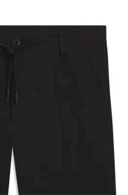 Hugo Performance-stretch Modern-fit Trousers In Ottoman Fabric
