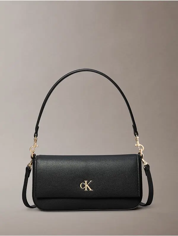 Calvin Klein Minimal Monogram Shoulder Bag - Black