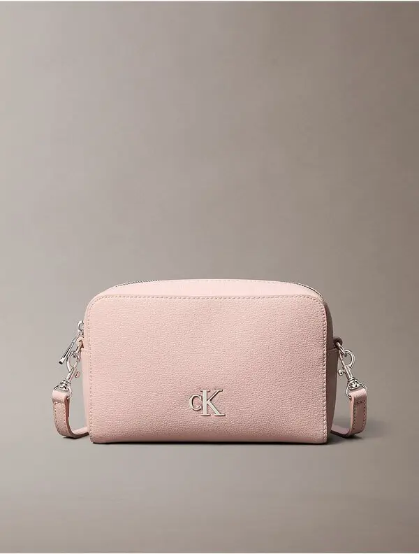 Calvin Klein Minimal Monogram Phone Crossbody - Pale Conch