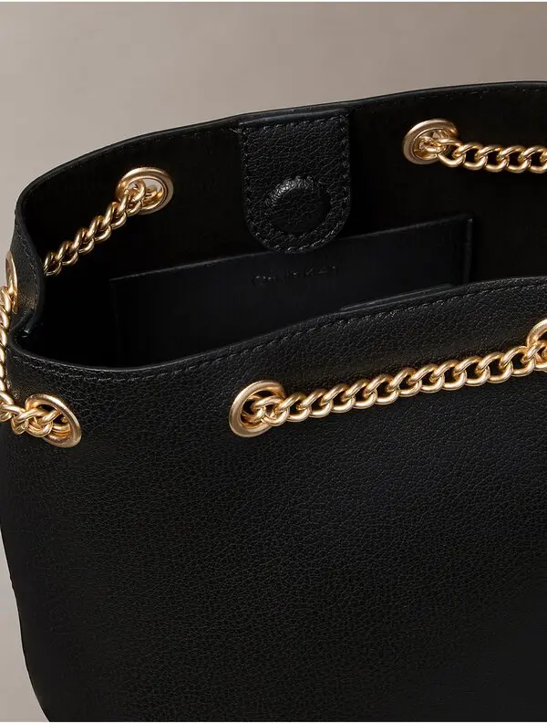 Calvin Klein Minimal Monogram Bucket Bag