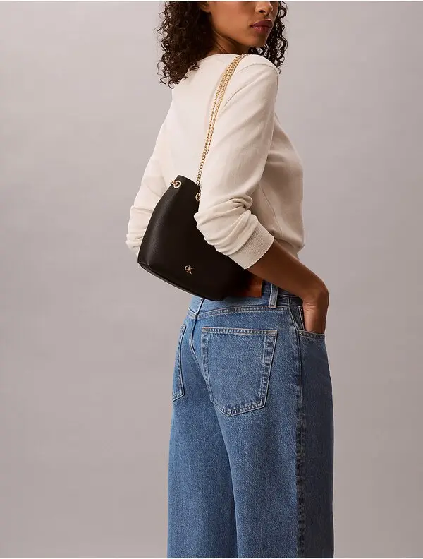 Calvin Klein Minimal Monogram Bucket Bag