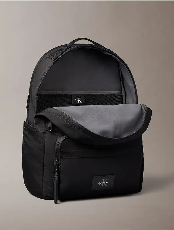 Calvin Klein Nylon Round Backpack - Black
