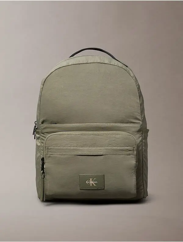 Calvin Klein Nylon Round Backpack - Deep Lichen Green