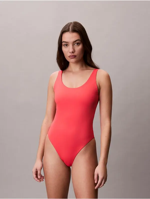 Calvin Klein Icon Swim One-piece Swimsuit - Punch Pink