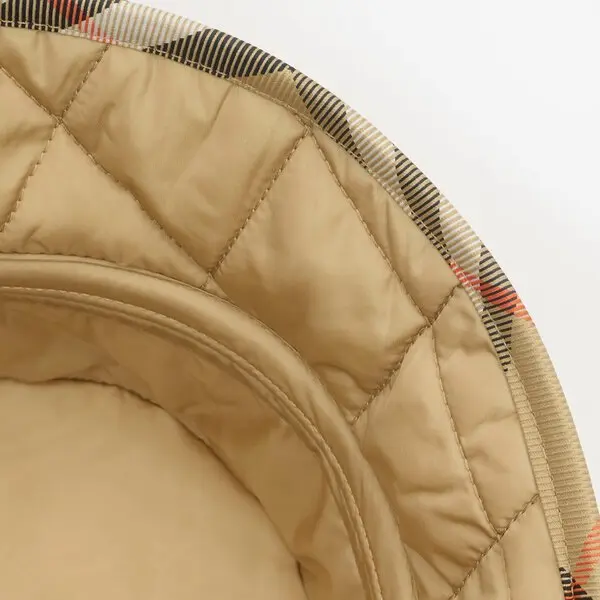 Burberry Quilted Horseshoe Bucket Hat - Sand Beige