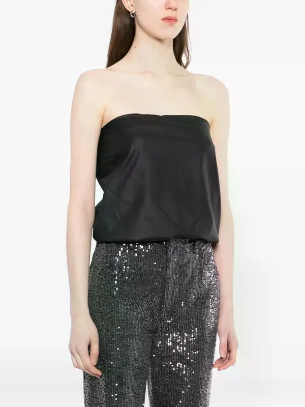 Alexander Wang Leather Strapless Top