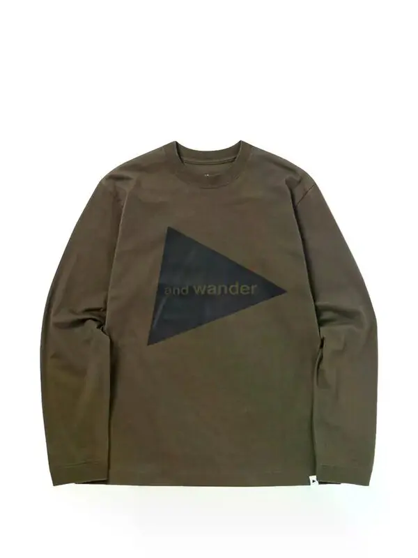 AND WANDER Logo Long-sleeve T-shirt