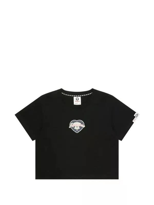 AAPE BY *A BATHING APE Heart-print T-shirt