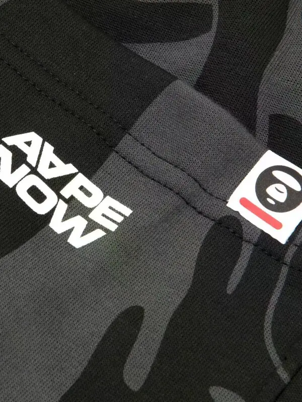 AAPE BY *A BATHING APE Moonface Camo Track Pants - Black